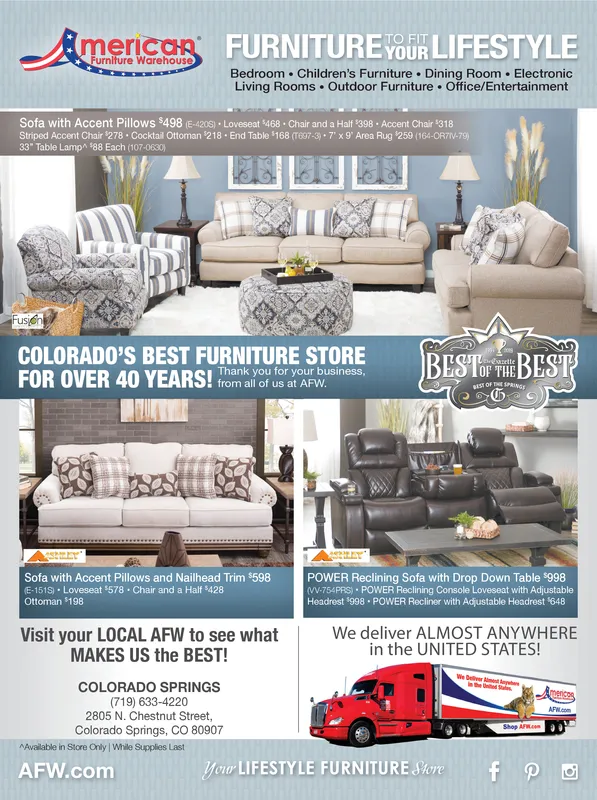 SUNDAY, APRIL 28, 2019 Ad - American Furniture Warehouse - The Gazette