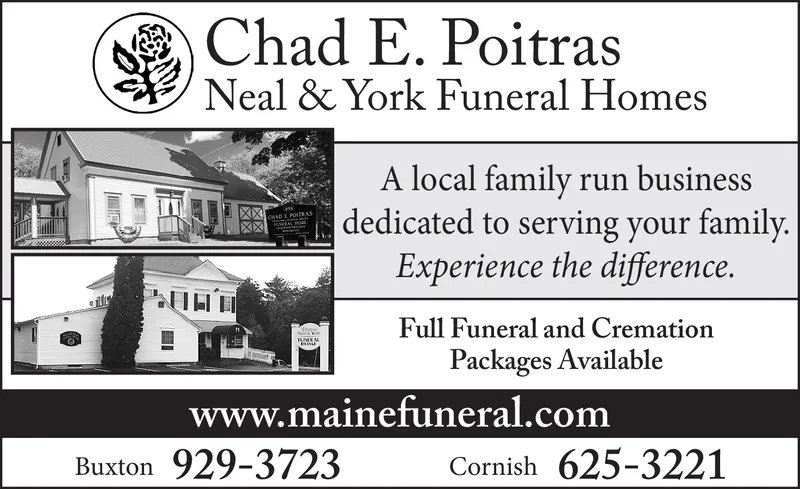 SATURDAY, JUNE 29, 2019 Ad - Chad E. Poitras Neal & York Funeral Homes ...