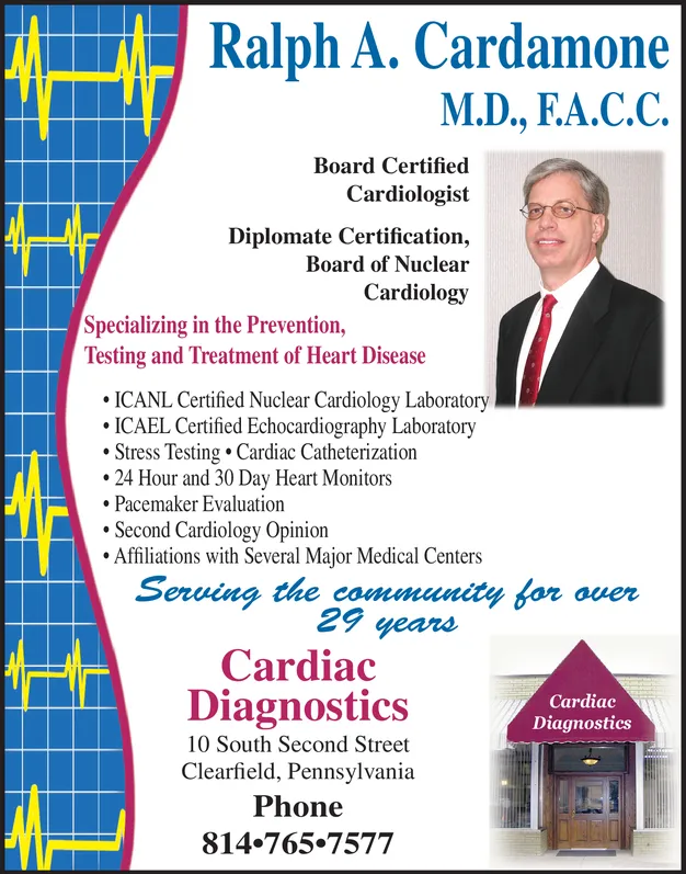 MONDAY, SEPTEMBER 30, 2019 Ad - Cardiac Diagnostics - Ralph A ...