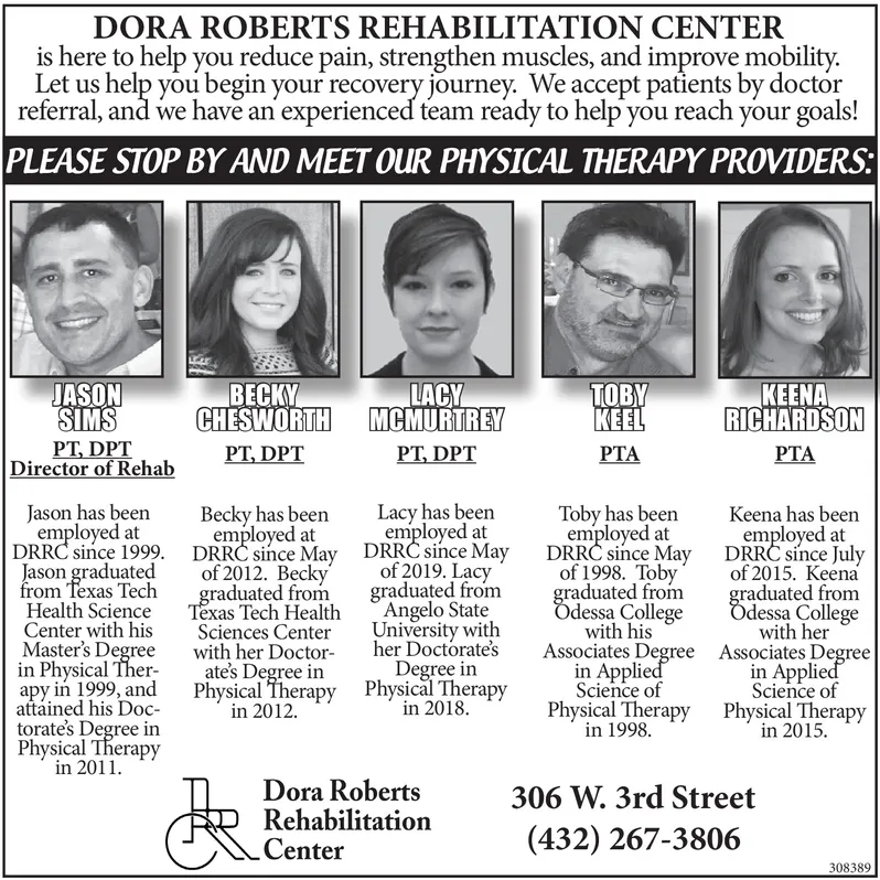 THURSDAY, FEBRUARY 27, 2020 Ad - Dora Roberts Rehabilitation Center ...