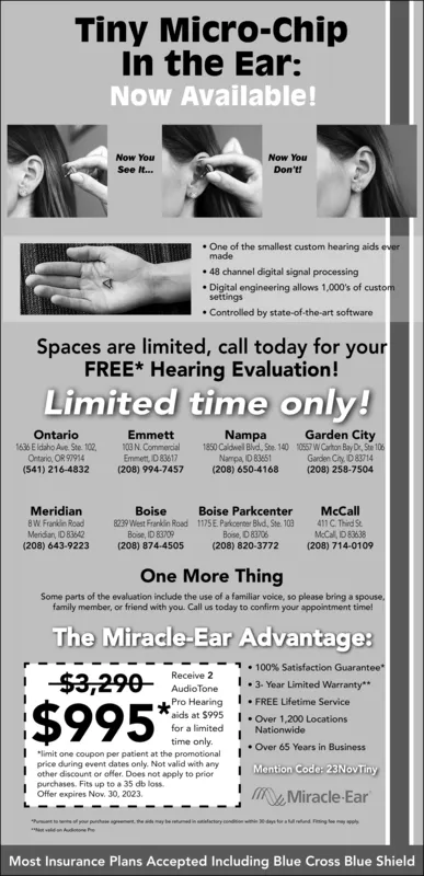 SATURDAY, NOVEMBER 25, 2023 Ad - Miracle-Ear Hearing Aid Center ...