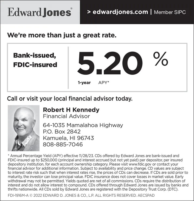 MONDAY, DECEMBER 4, 2023 Ad - Edward Jones - Robert H Kennedy - West ...