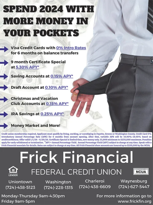 FRIDAY, FEBRUARY 23, 2024 Ad - Frick Financial Federal Credit Union ...
