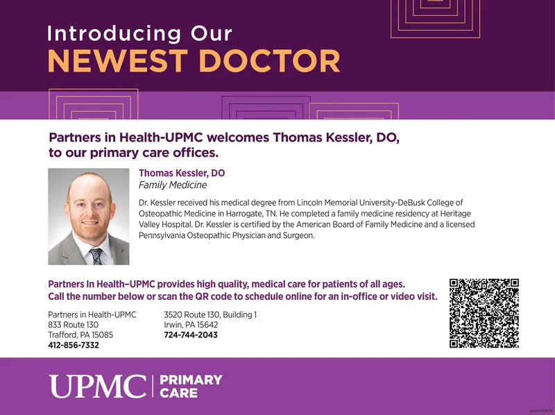 FRIDAY, FEBRUARY 23, 2024 Ad - UPMC Primary Care - Thomas Kessler, DO ...