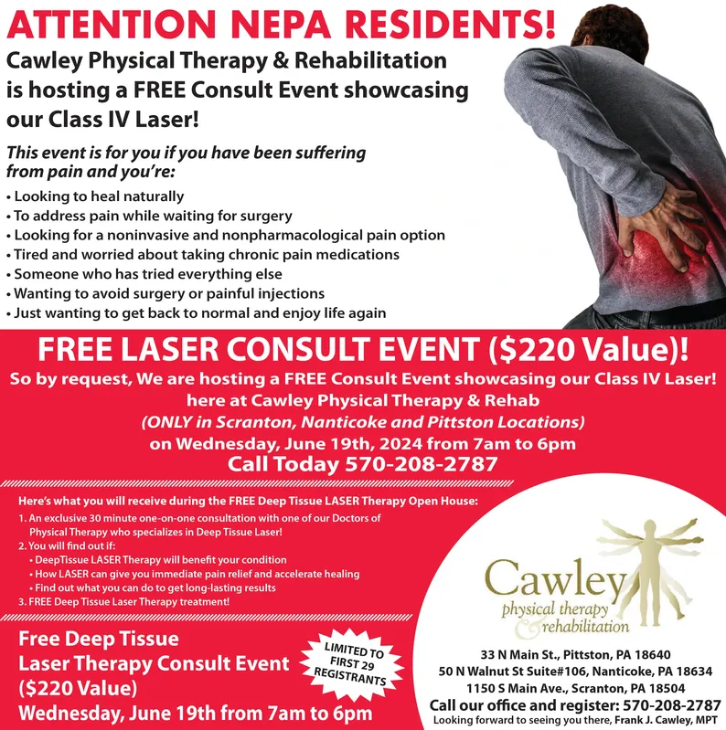 SUNDAY, JUNE 2, 2024 Ad - Cawley Physical Therapy & Rehabilitation ...
