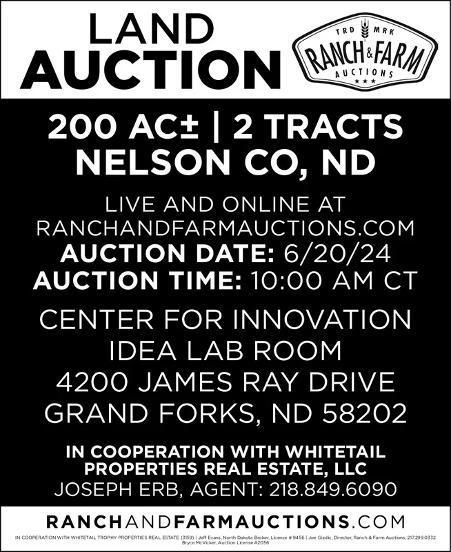 FRIDAY, JUNE 7, 2024 Ad - Ranch & Farm Auctions - Joseph Erb - The Forum