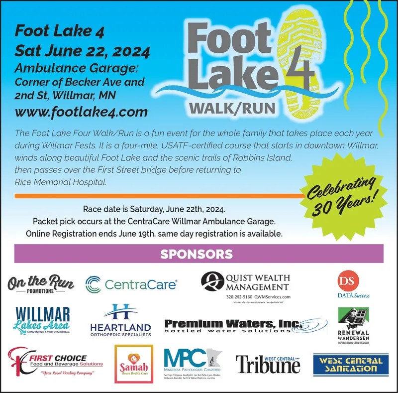 SATURDAY, JUNE 8, 2024 Ad - On The Run MN- Foot Lake 4 - West Central ...
