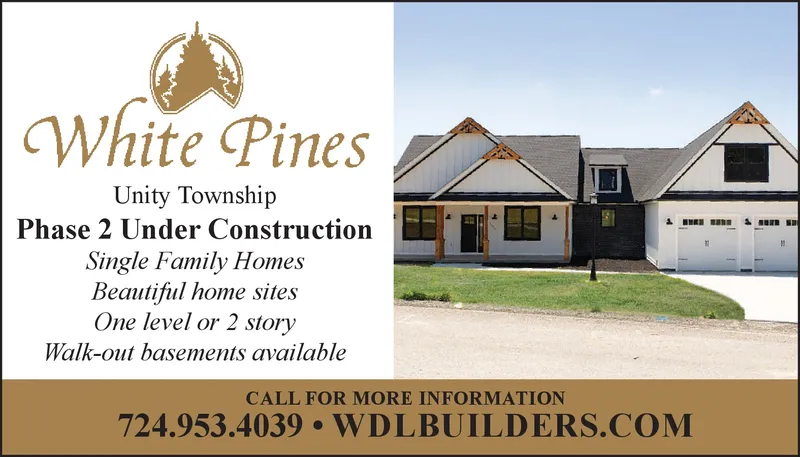 SUNDAY, JUNE 9, 2024 Ad - WDL Builders - White Pines Homes - Tribune-Review