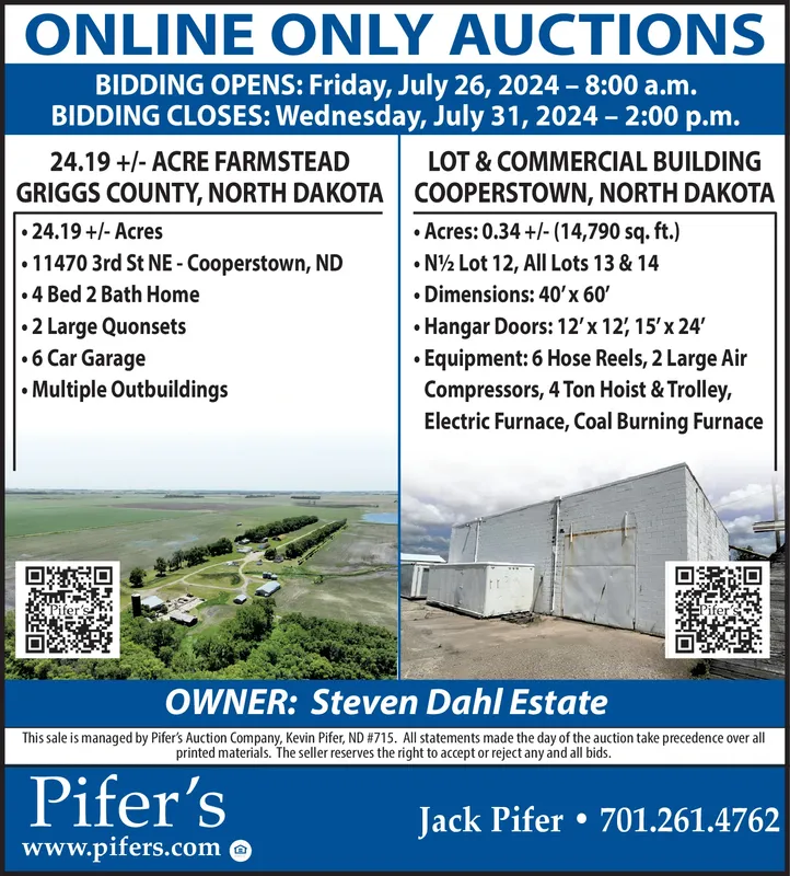 FRIDAY, JUNE 28, 2024 Ad - Pifer's Land Auctions - Jack Pifer - The Forum