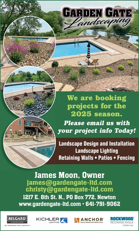 FRIDAY, AUGUST 30, 2024 Ad - Garden Gate Landscaping - Newton News