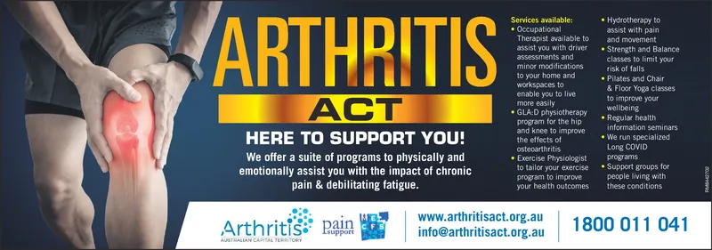 WEDNESDAY, OCTOBER 2, 2024 Ad - Arthritis ACT - The Canberra Times