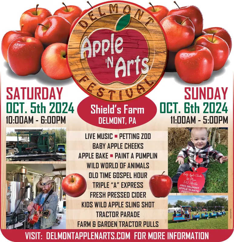 THURSDAY, OCTOBER 3, 2024 Ad - Delmont Apple ‘n Arts Festival - Tribune ...