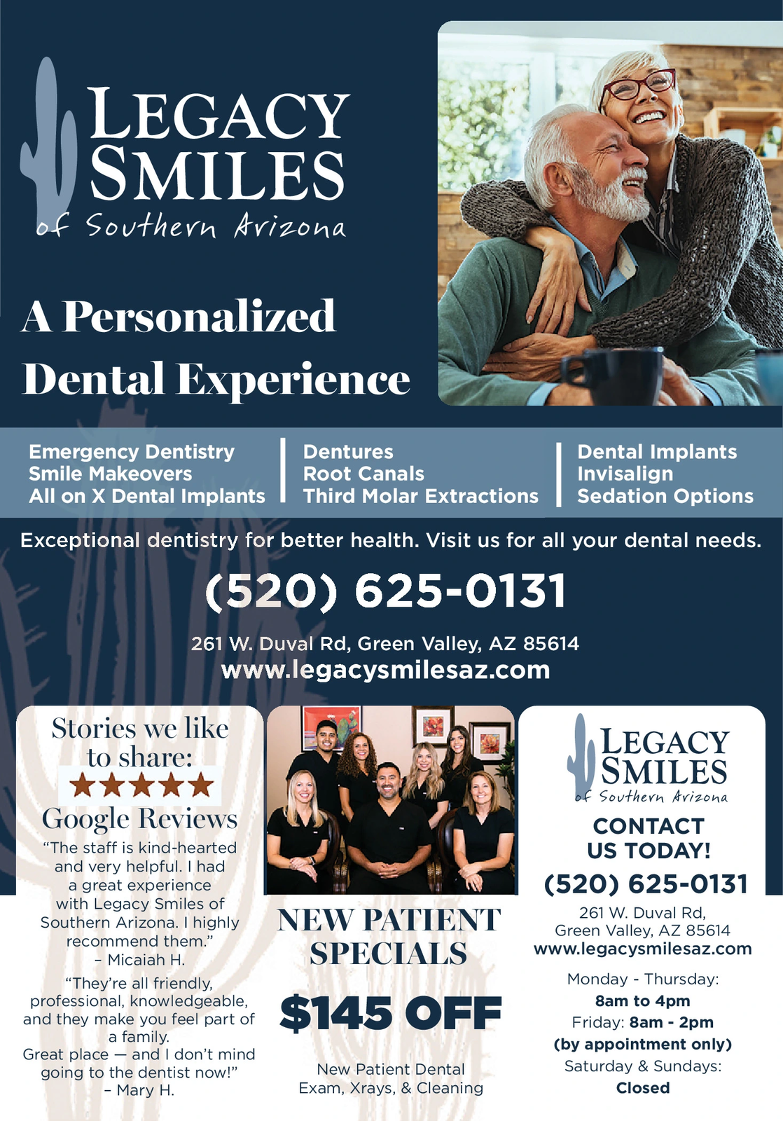 TUESDAY, NOVEMBER 26, 2024 Ad - Legacy Smiles of Southern Arizona ...
