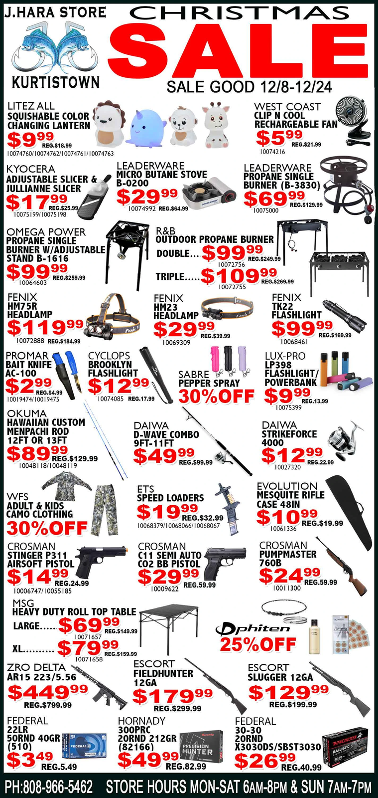 FRIDAY, DECEMBER 6, 2024 Ad - J Hara Store - Kurtistown - Hawaii ...