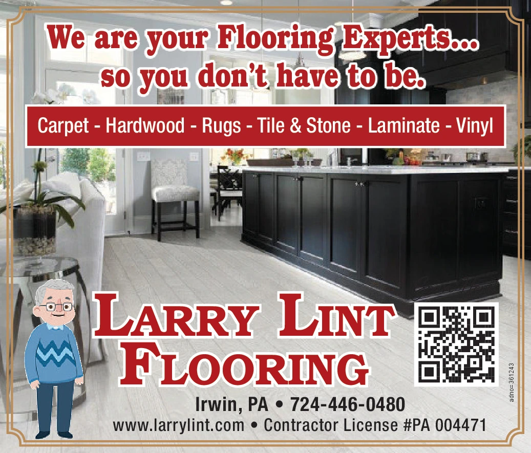 SATURDAY, JANUARY 25, 2025 Ad - Larry Lint Flooring - Tribune-Review