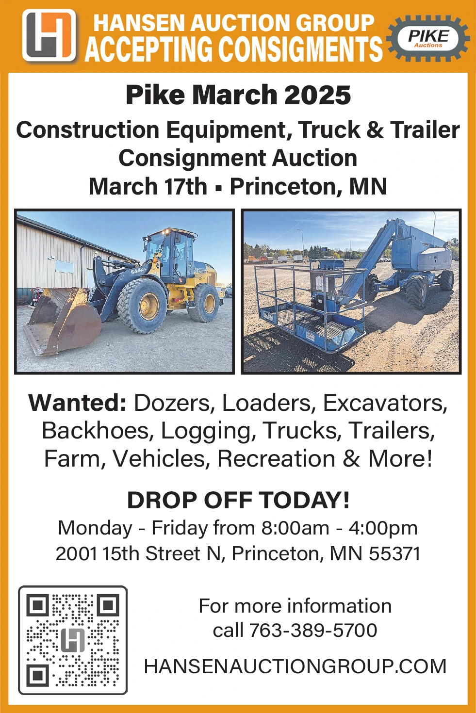 FRIDAY, FEBRUARY 7, 2025 Ad - Hansen Auction Group - Brainerd Dispatch