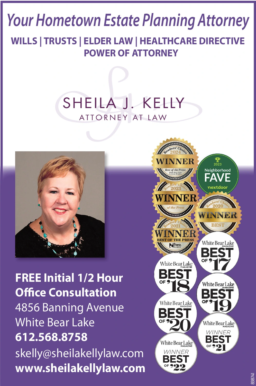 TUESDAY, AUGUST 5, 2025 Ad - Sheila J Kelly Attorney at Law - White ...