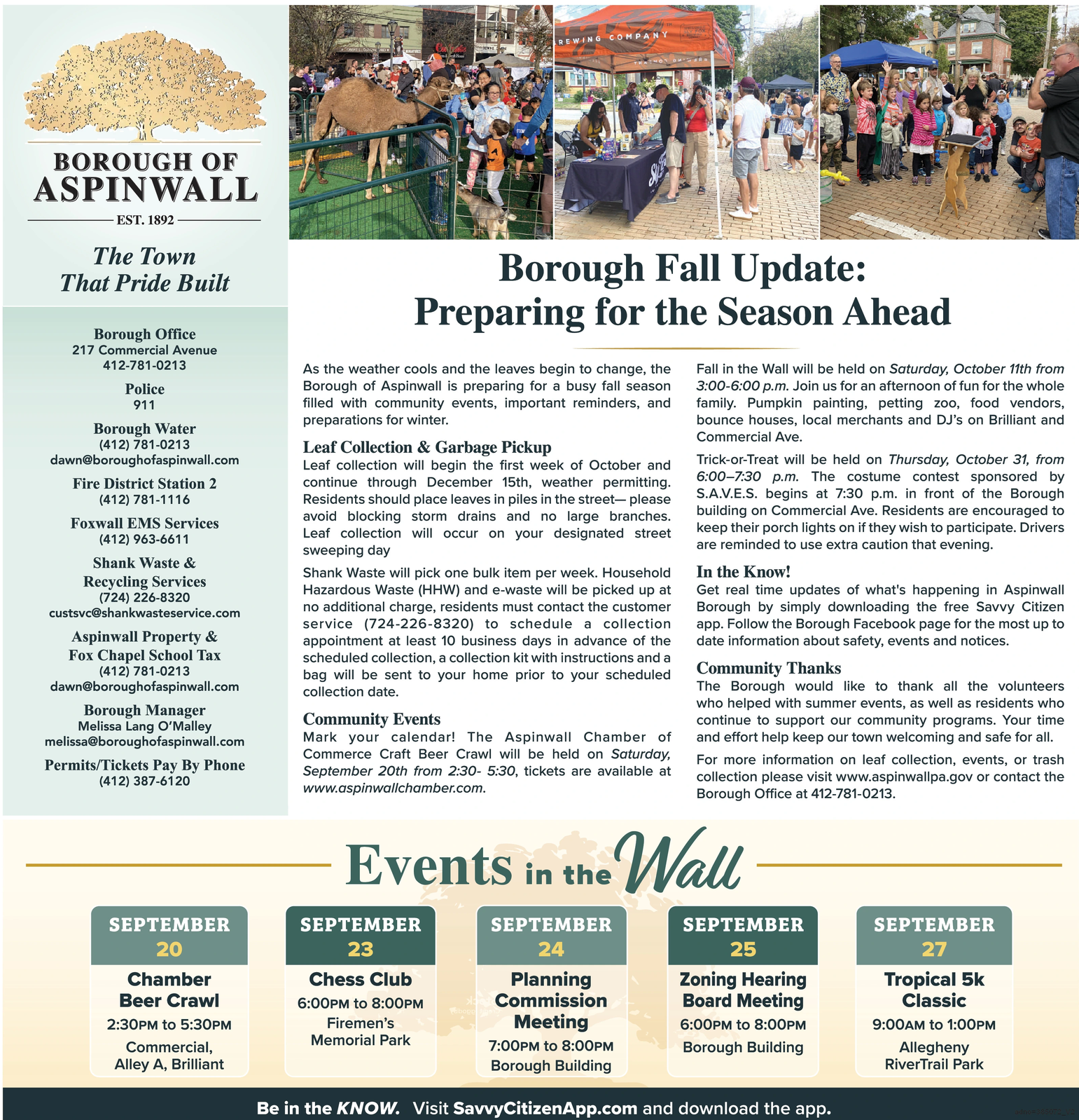 THURSDAY, SEPTEMBER 18, 2025 Ad - Borough of Aspinwall - Tribune-Review