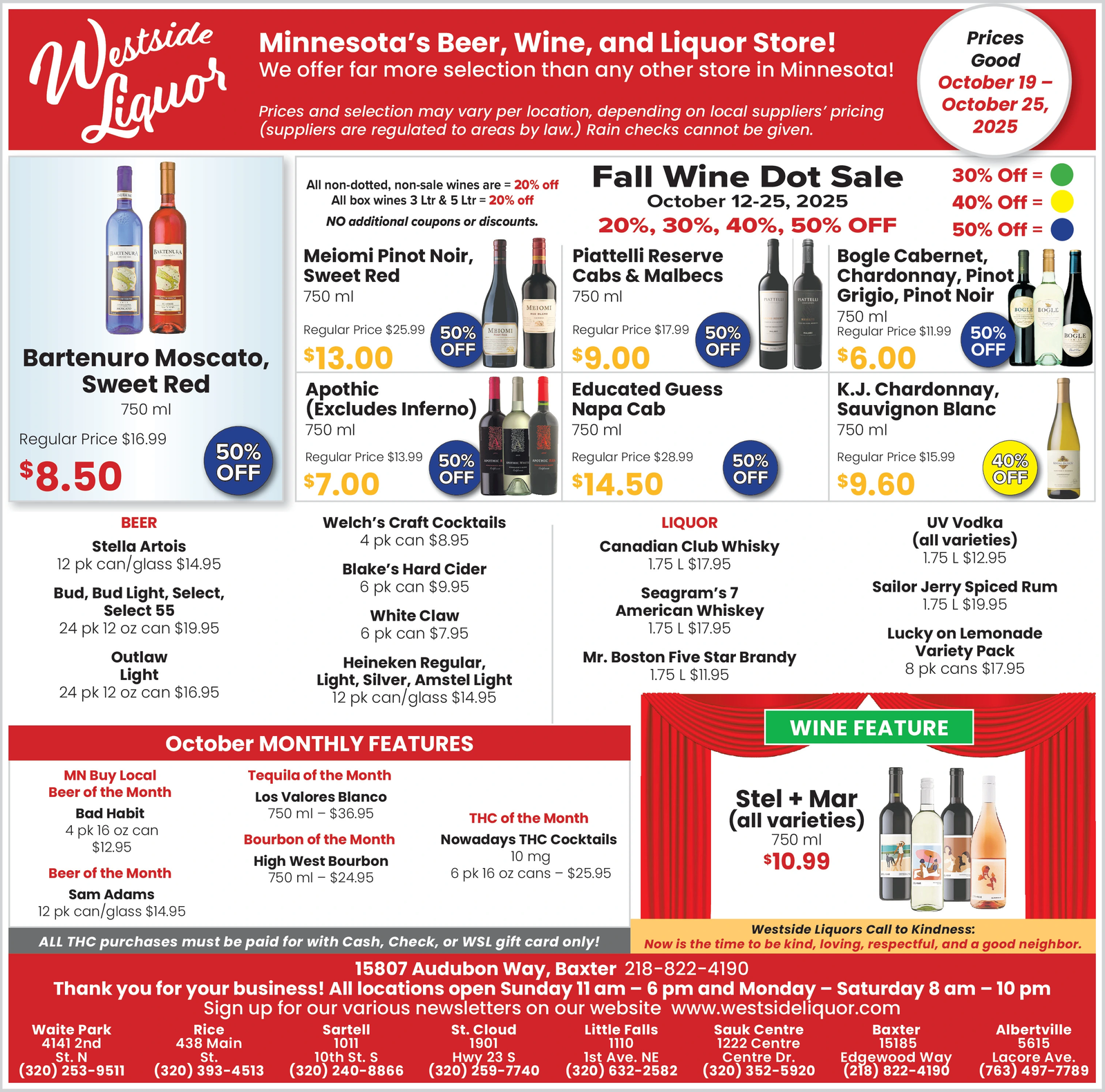 FRIDAY, OCTOBER 17, 2025 Ad - Westside Liquor & Smoke Shop - Sauk ...