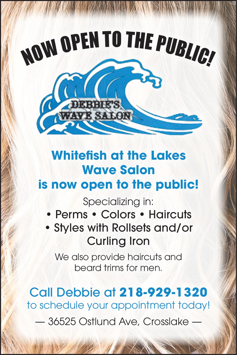 THURSDAY, NOVEMBER 27, 2025 Ad - Debbie's Wave Salon - Brainerd Dispatch