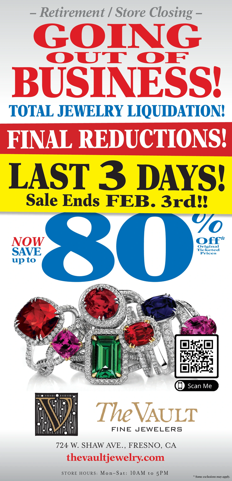 SUNDAY, FEBRUARY 1, 2026 Ad - The Vault Fine Jewelers - The Fresno Bee