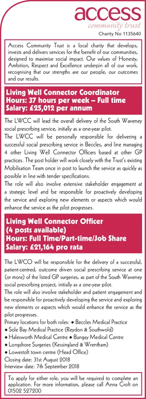 FRIDAY, AUGUST 24, 2018 Ad - Access Community Trust - Eastern Daily ...