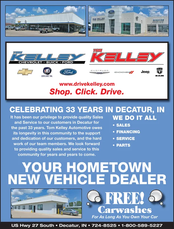 MONDAY, OCTOBER 8, 2018 Ad - Kelley Ford - Decatur Daily Democrat
