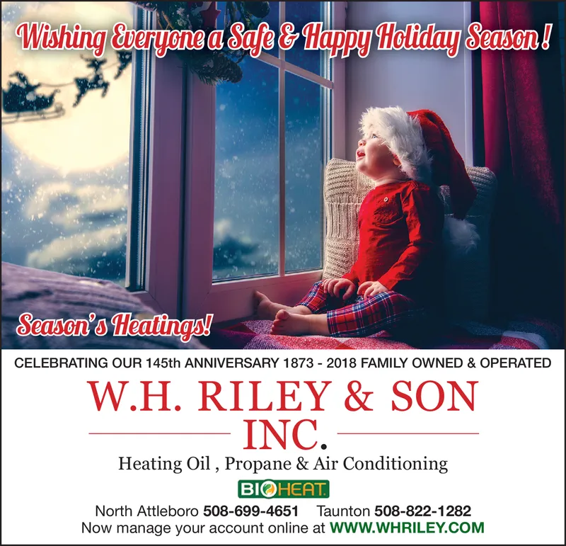 WEDNESDAY, DECEMBER 5, 2018 Ad - W.H. Riley & Son, Inc - Sun Chronicle