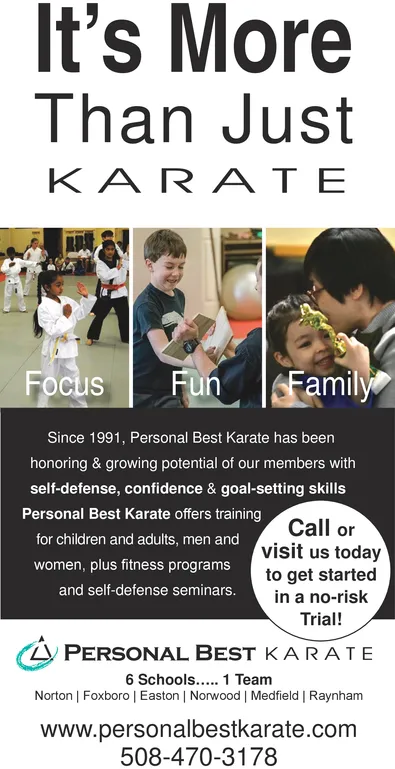 WEDNESDAY, FEBRUARY 27, 2019 Ad - Personal Best Karate - Sun Chronicle