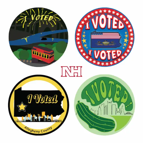 4 North Hills High School students make finals in 'I Voted' sticker contest