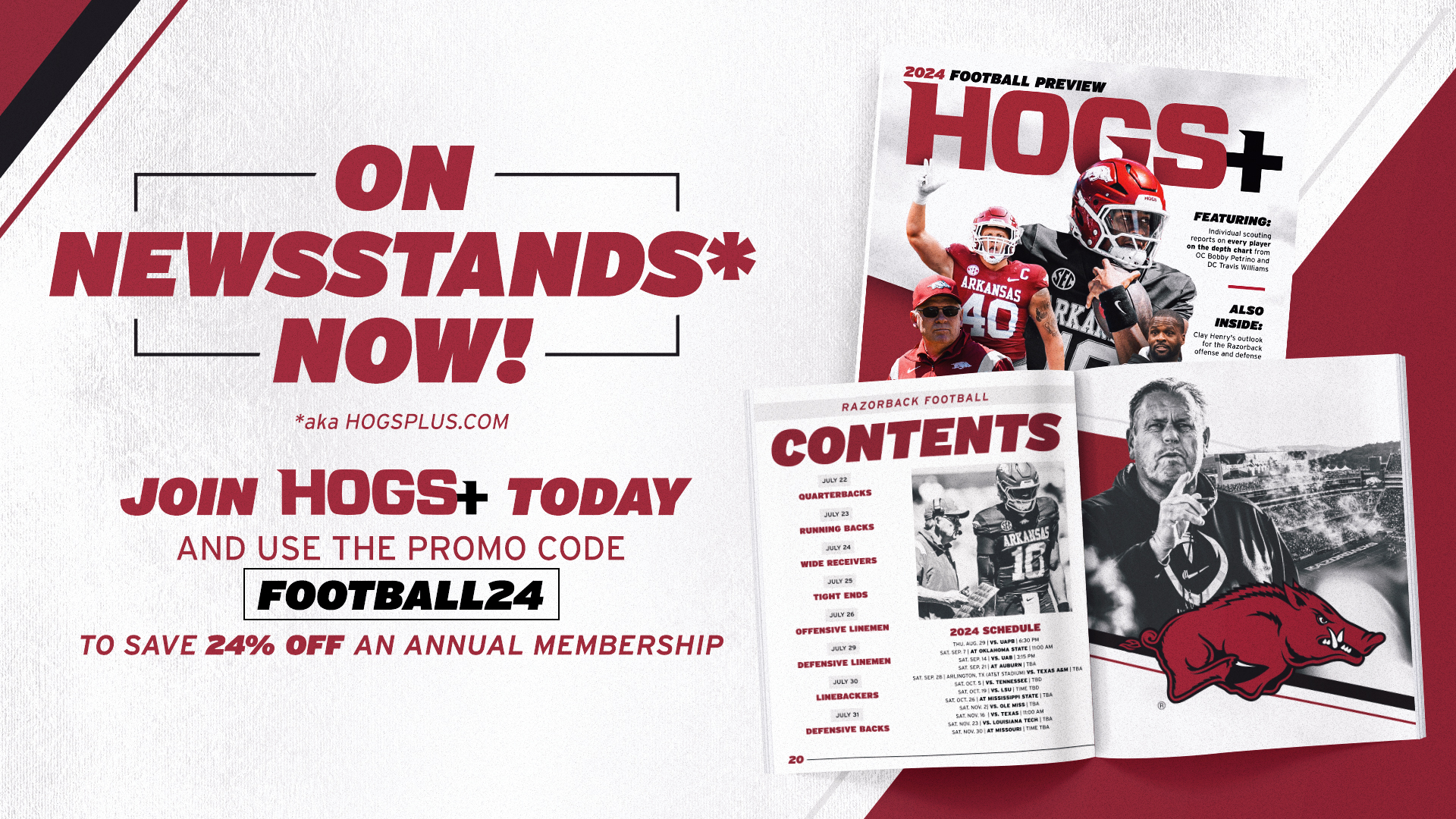 The Razorbacks Original Content Network | Hogs+