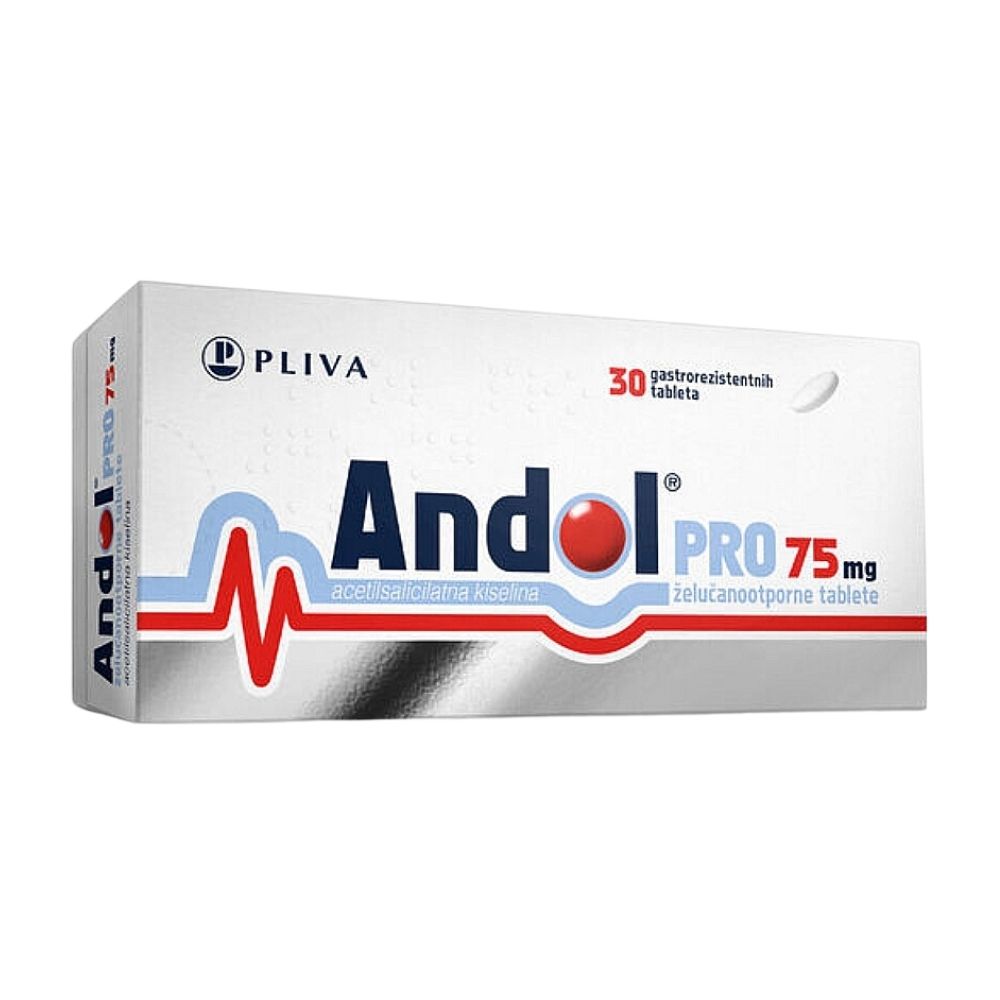 Pliva Andol Pro 75мг 30 таблети - Paket.mk