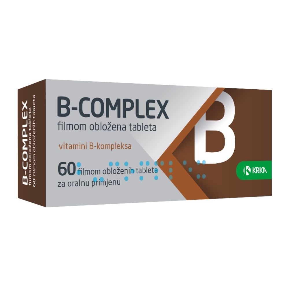 Krka B-Complex 60 oбложени таблети - Paket.mk