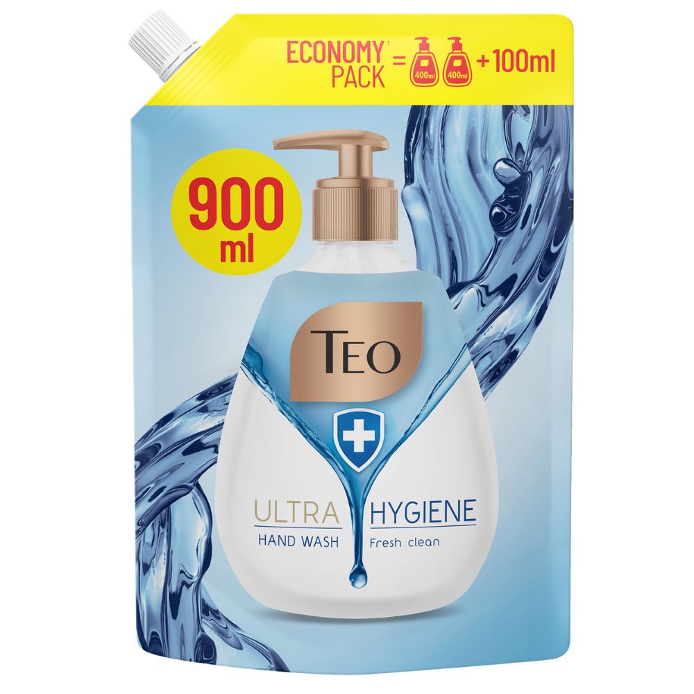 Teo Ultra Hygiene Fresh Clean Течен сапун Рефил 900мл - Paket.mk