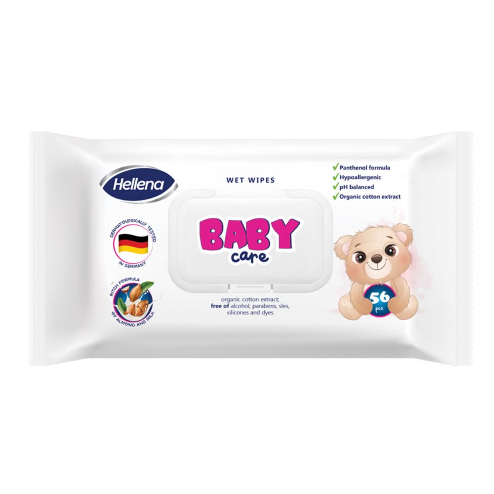 Helena Baby Care Влажни марамици 56/1 - Paket.mk