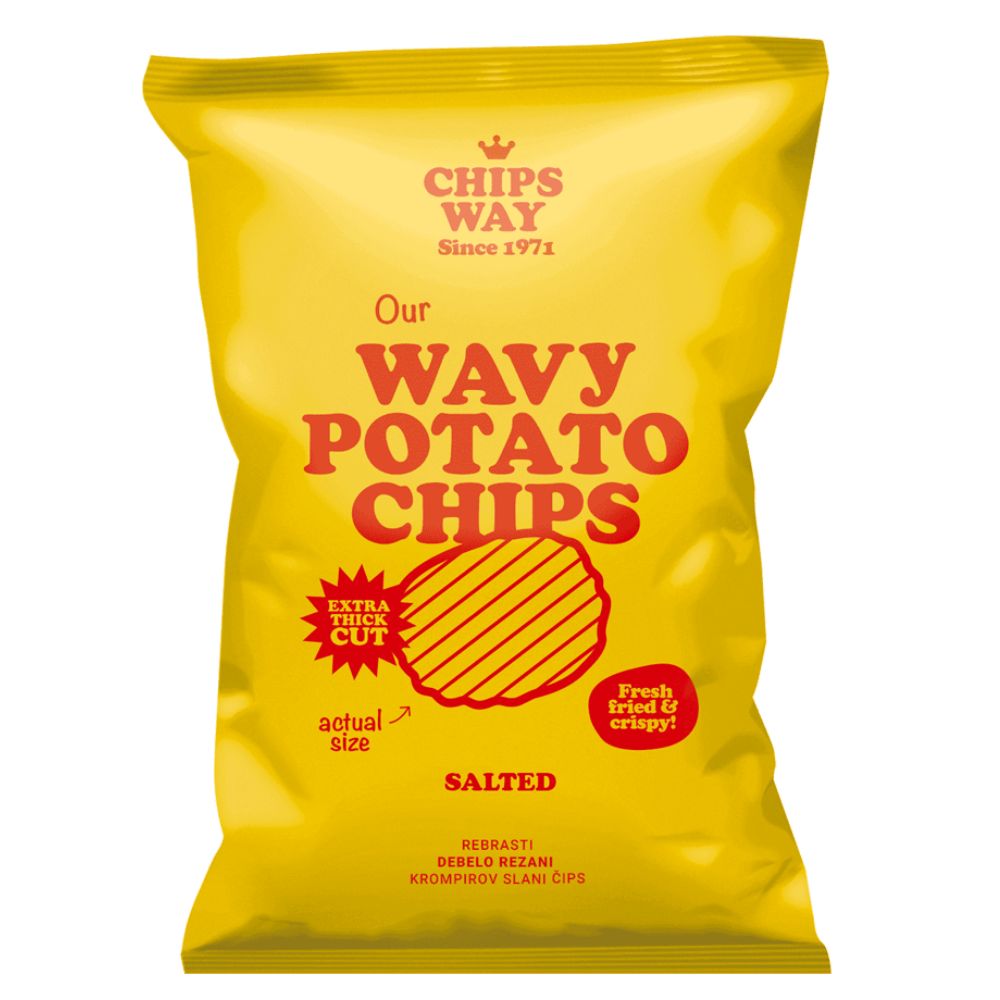 Chips Way Чипс пекарски со морска сол 150гр - Paket.mk