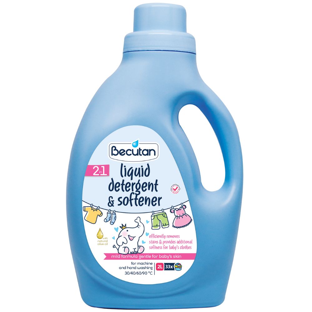 Becutan Течен детергент и Омекнувач 2л - Paket.mk