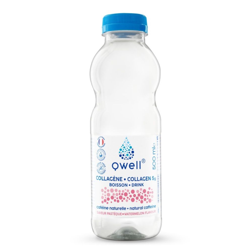 Qwell Energy Колагенска вода со вкус на лубеница 500мл - Paket.mk