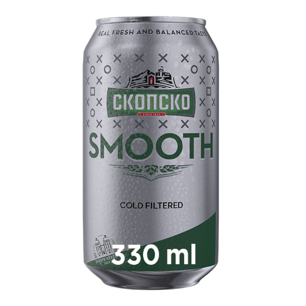 Скопско Smooth Пиво (лименка) 330мл - Paket.mk