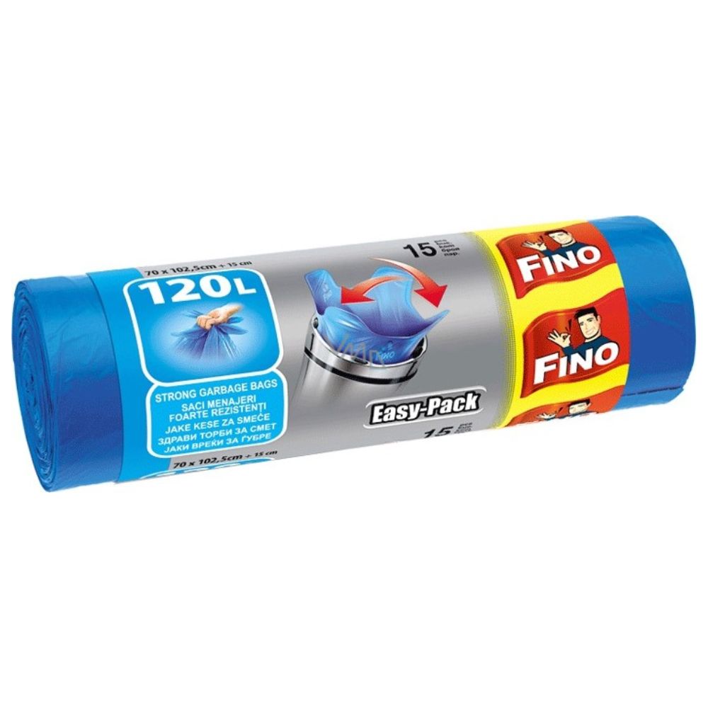 Fino Easy Pack Вреќи за отпад 120л 15/1 - Paket.mk