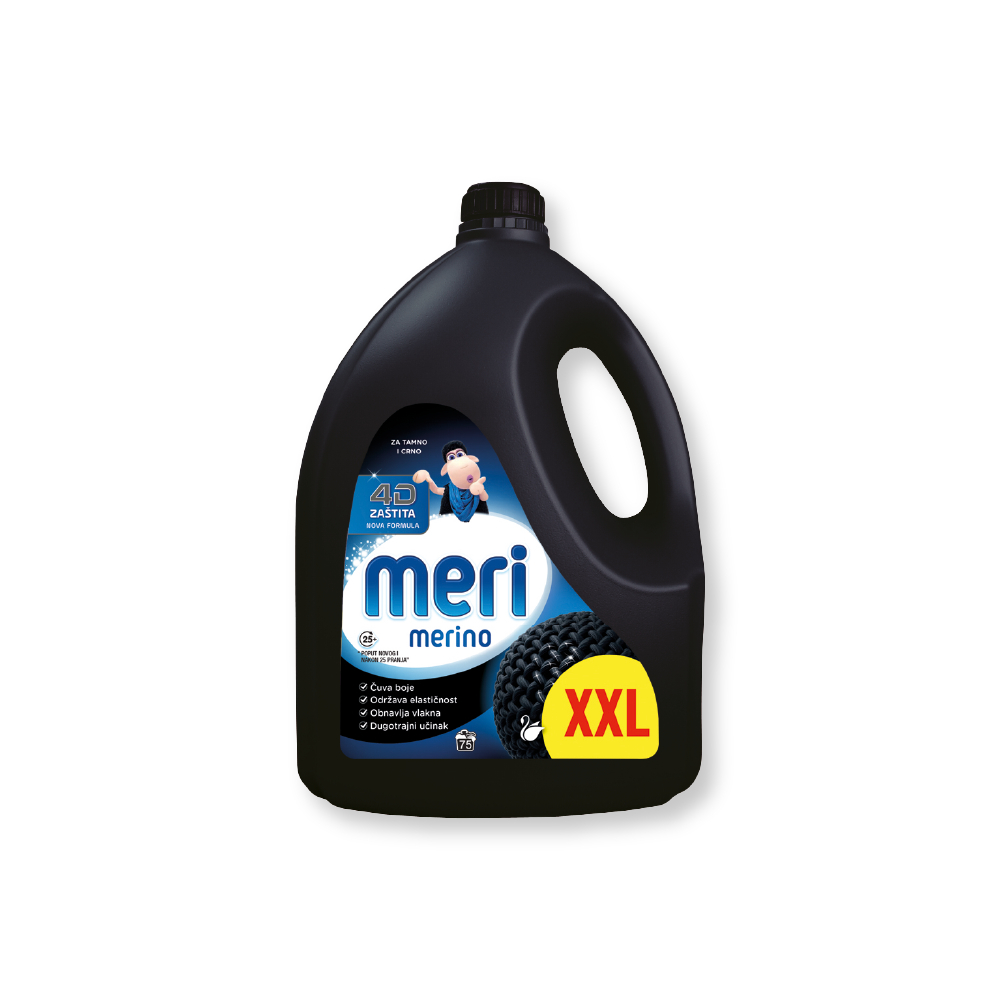 Meri Merino Течен детергент за црни 4.5л - Paket.mk