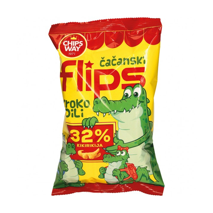 Chips Way Флипс крокодили 40гр - Paket.mk