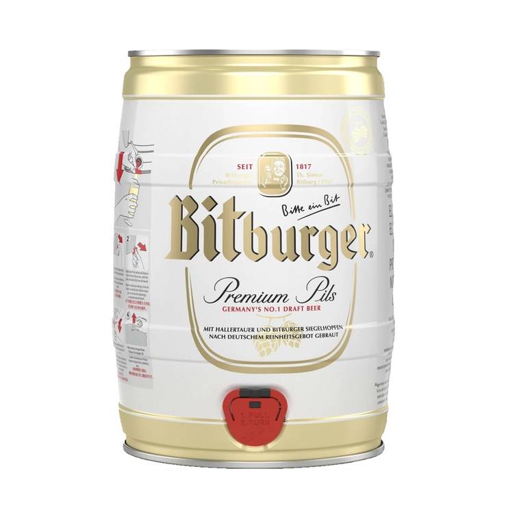 Bitburger Premium pils Пиво буре 5л - Paket.mk