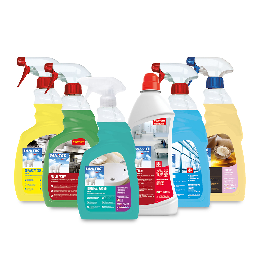 Sanitec СЕТ 6 во 1 Средства за чистење - Paket.mk