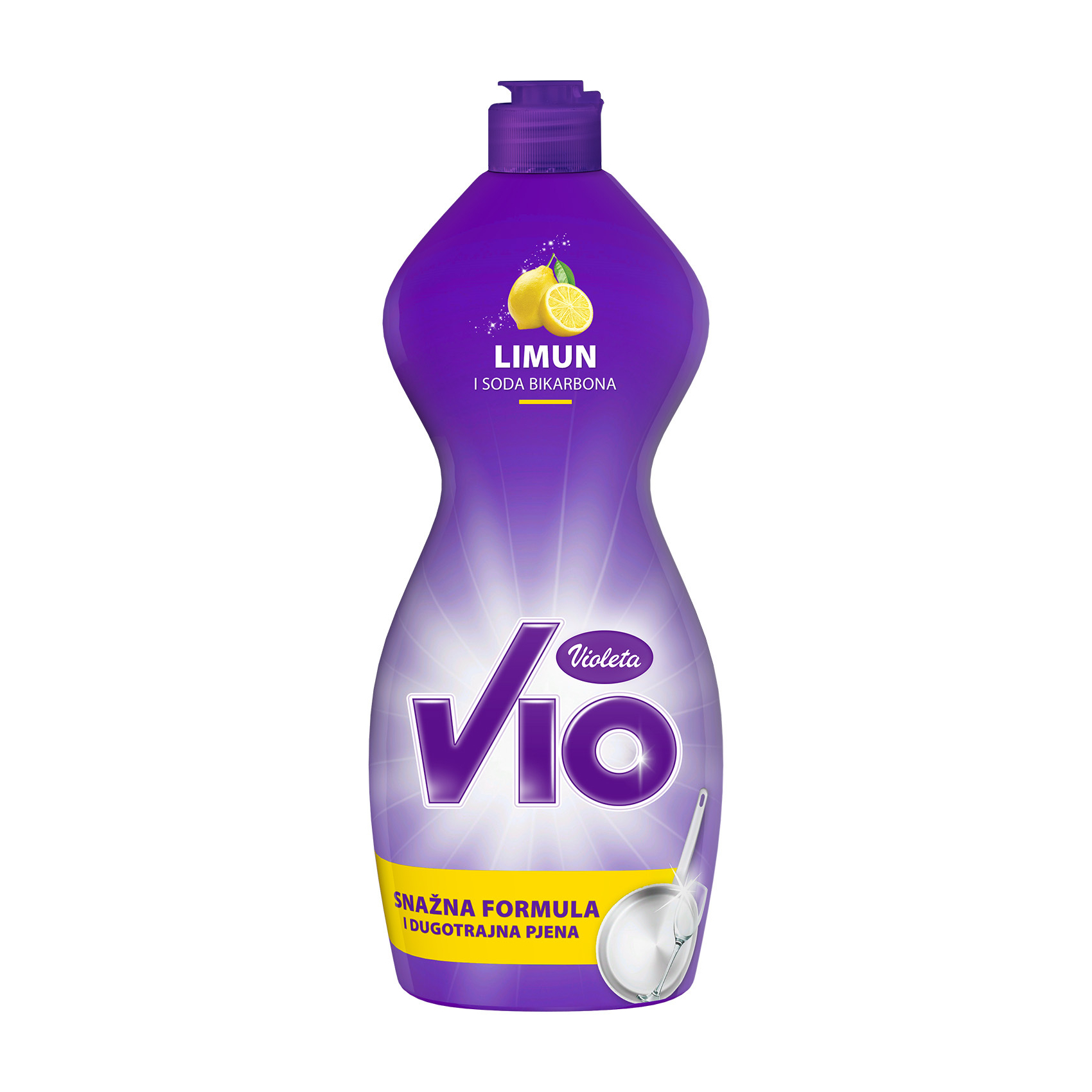 Violeta Vio Средство за садови Лимон и сода бикарбона 900мл - Paket.mk