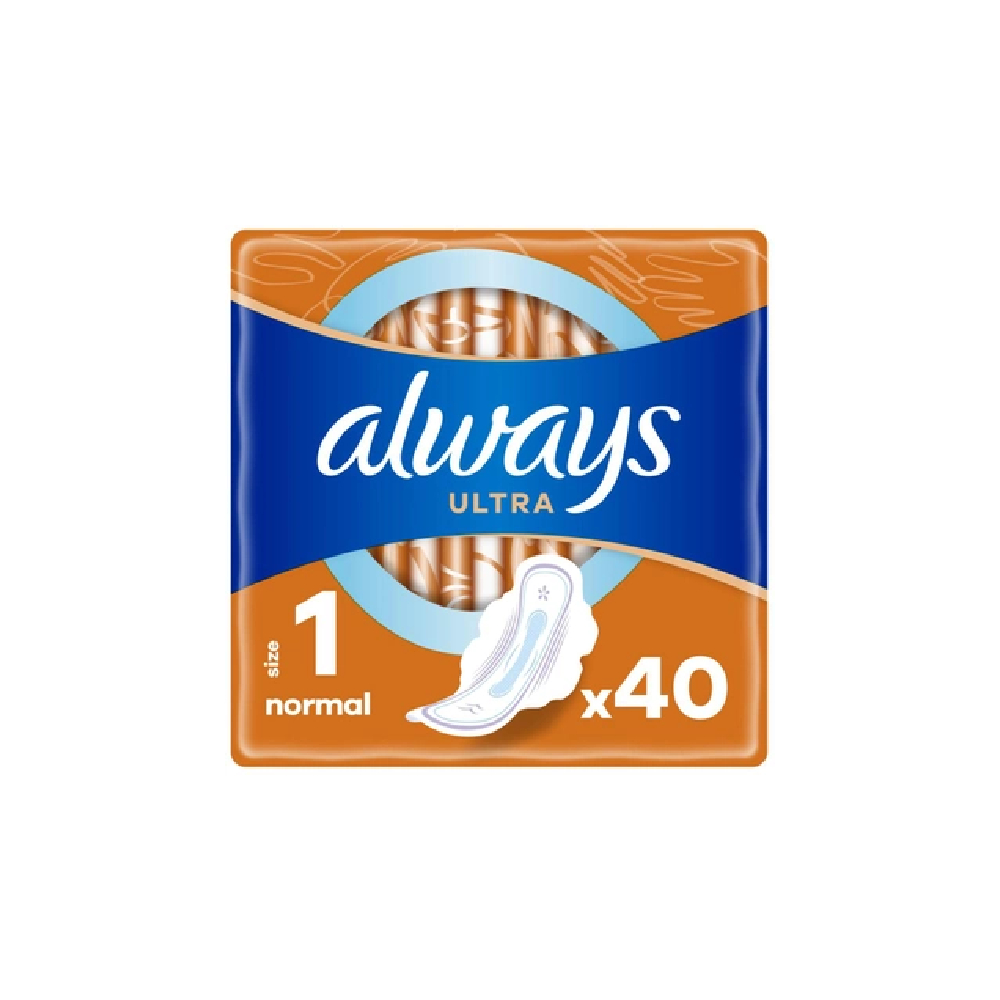 Always Ultra Regular Хигиенски влошки 40/1 - Paket.mk