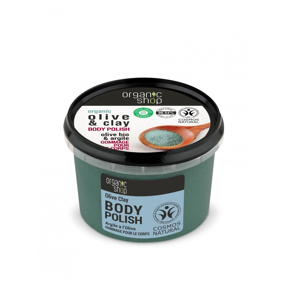 Paket.mk - Organic Shop Olive clay пилинг за тело од маслинка и глина 250мл