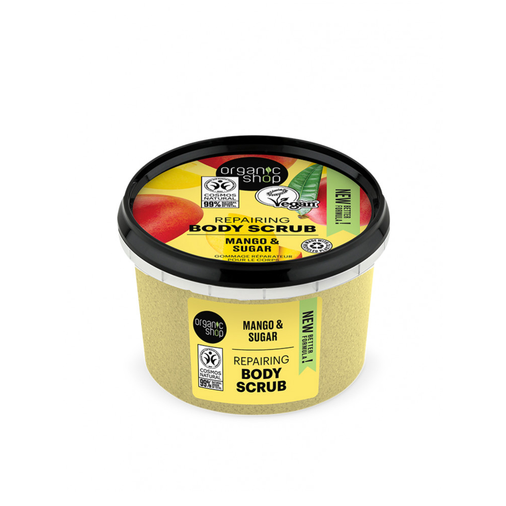 Organic Shop Mango пилинг за тело од манго и шеќер 250мл - Paket.mk