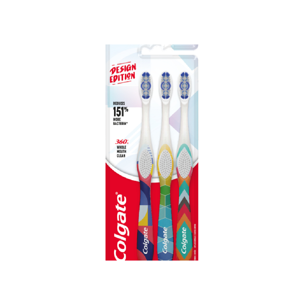 Colgate 360 Designer Четка за заби 3/1 - Paket.mk