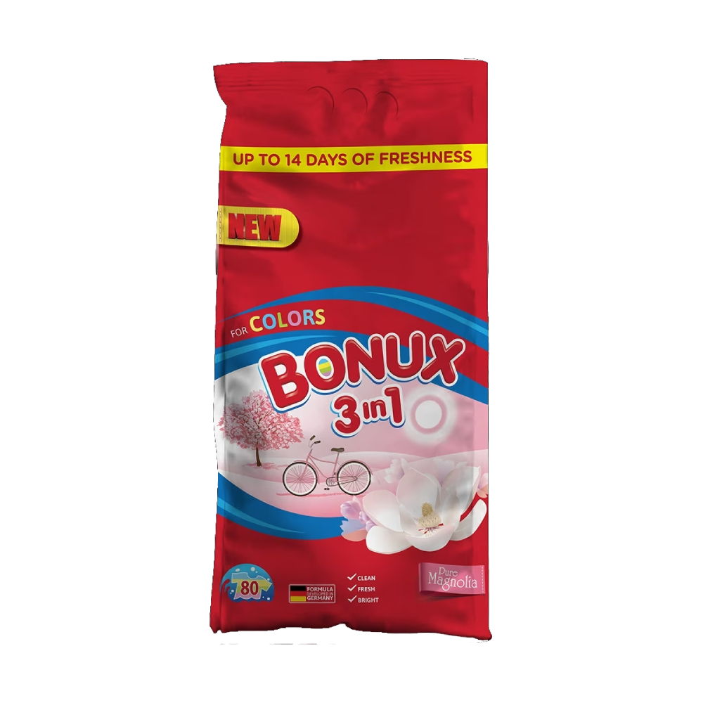 Bonux Pure Magnolia Прашок за перење 8кг - Paket.mk